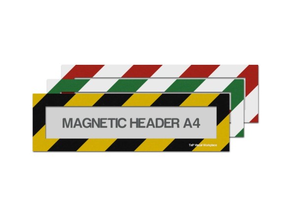 Magnetic window A4 headers (mixed colours) - TnP Visual Workplace